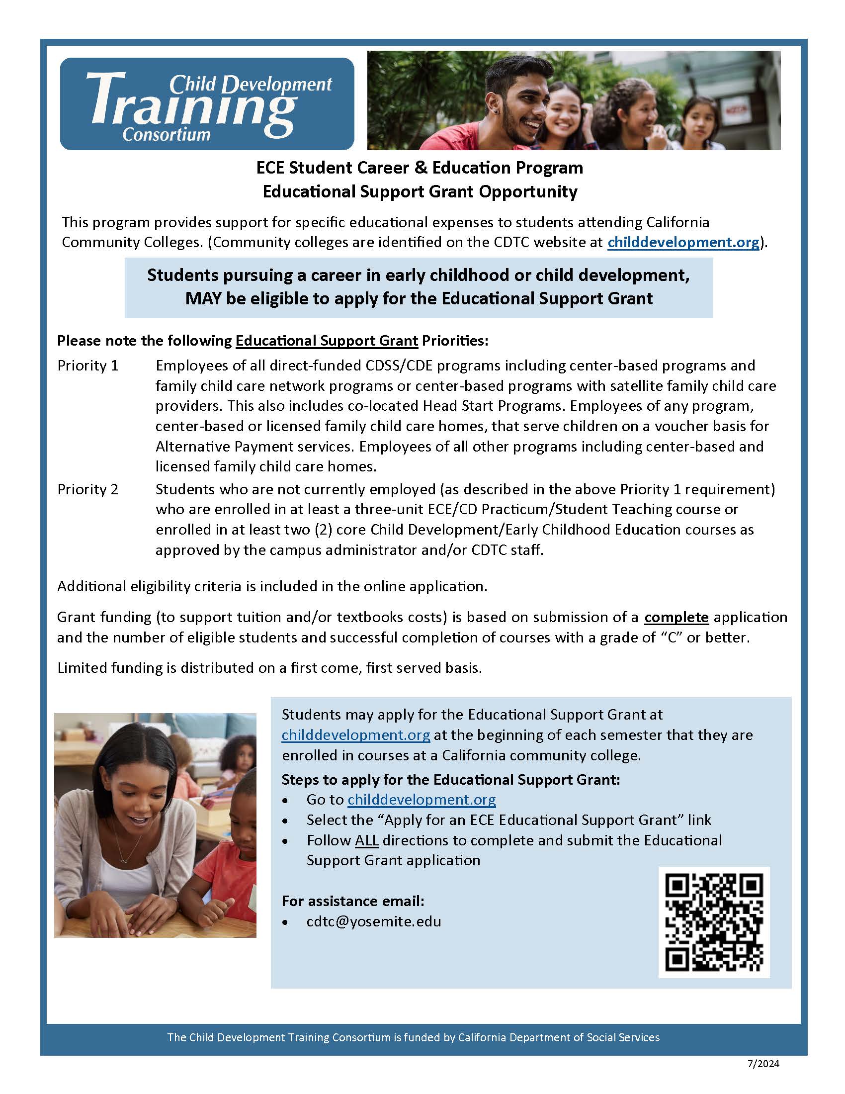 Early Childhood Educational Support Grant